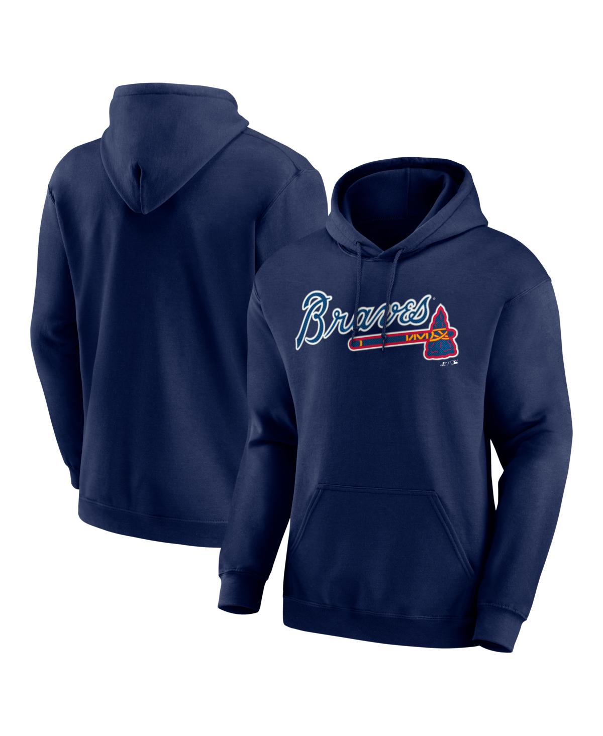 Click here for Logo Athletic Mens Navy Atlanta Braves Wordmark Ho... prices