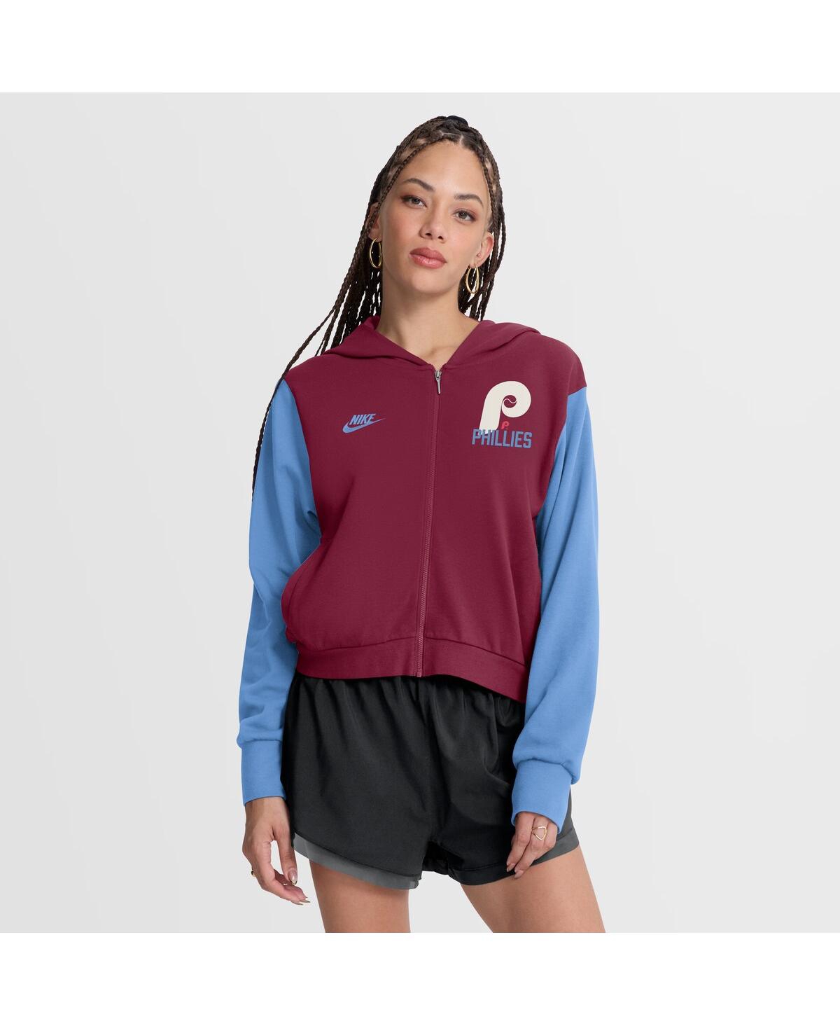 Click here for Nike Womens Burgundy/Light Blue Philadelphia Phill... prices