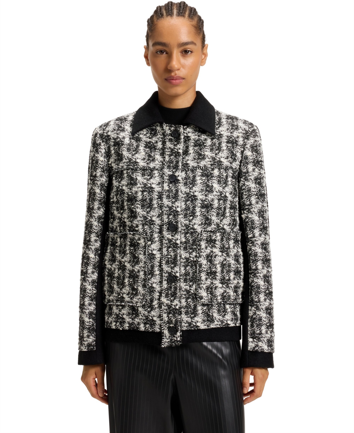 Click here for Boss by Hugo Boss Womens Patterned Feather Tweed R... prices