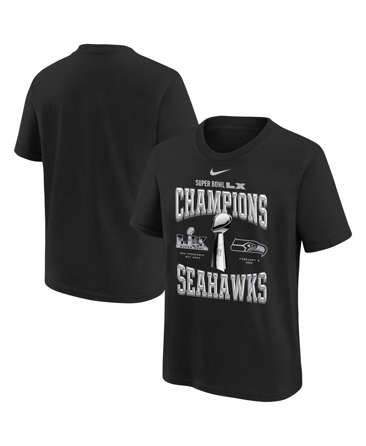 Click here for Nike Big Boys and Girls Black Seattle Seahawks Sup... prices