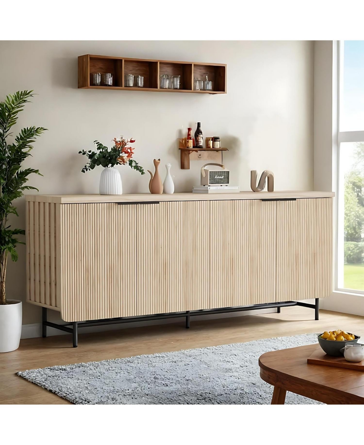 Click here for logicfox Modern Scandinavian Storage Sideboard Buf... prices