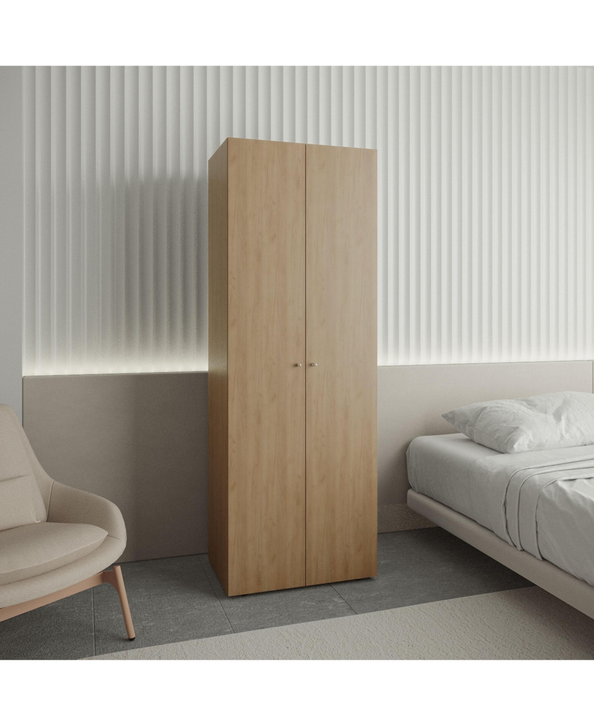 Click here for flynama Home 2 Doors Closet System Armoire with Ha... prices