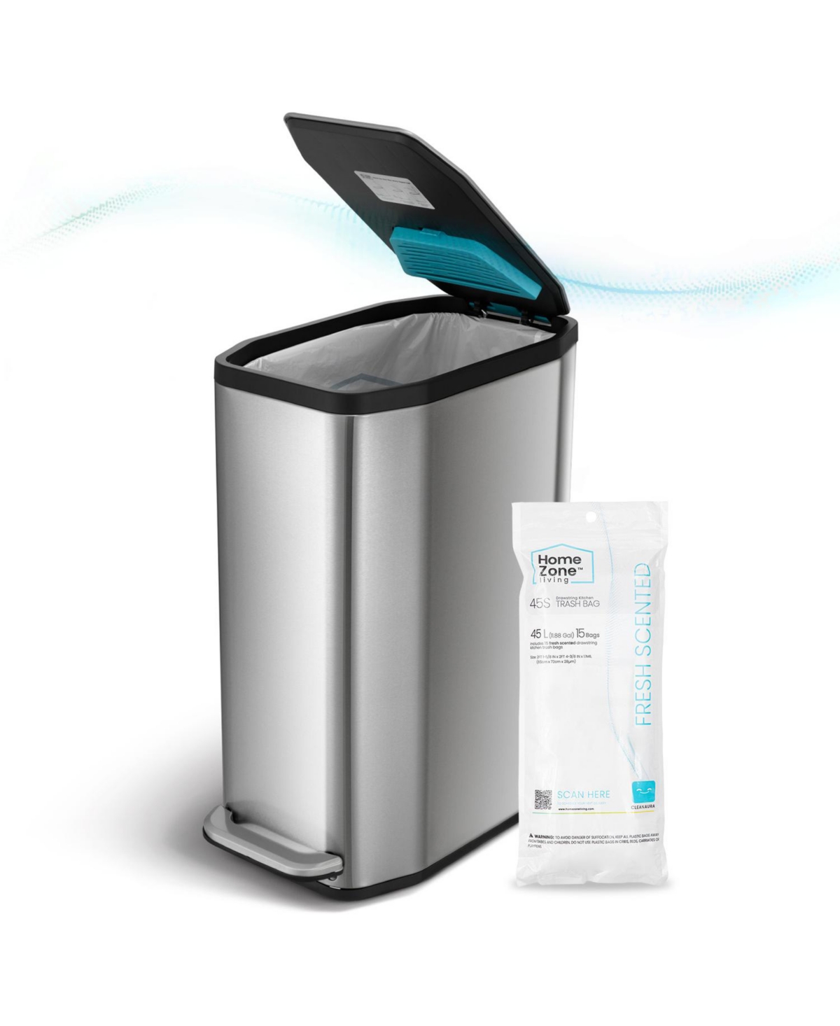 Click here for Home Zone Living 13 Gallon Slim Stainless Steel Ki... prices