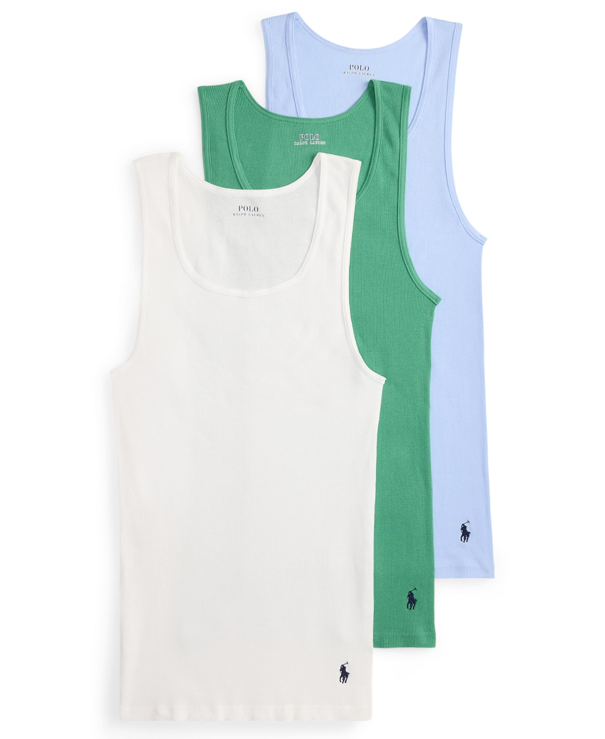 Click here for Polo Ralph Lauren Mens 3-Pack Cotton Classic Tank... prices