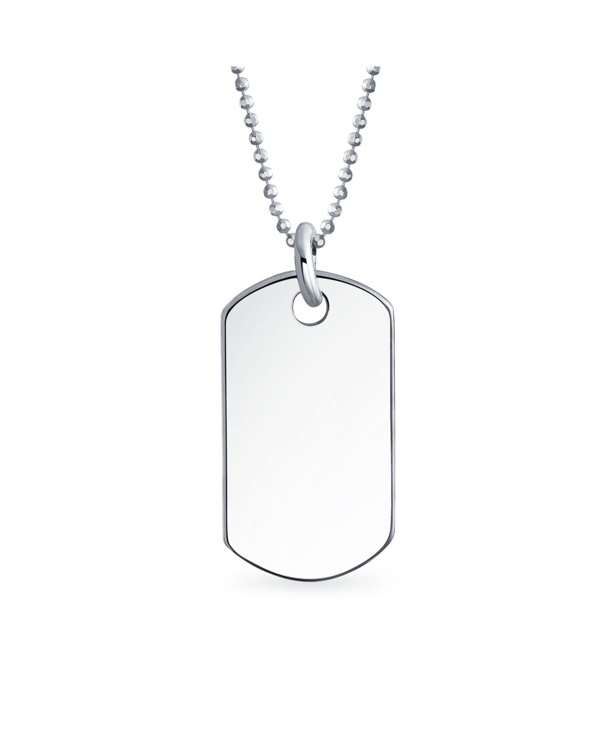 Click here for Bling Jewelry Plain Blank Army Style Dog Tag Penda... prices