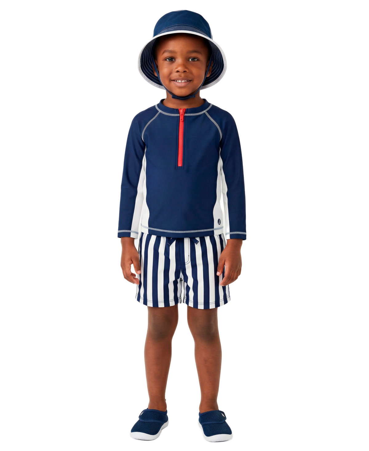 Click here for Sperry Baby Boys Long-Sleeve Rashguard  Swim Trunk... prices