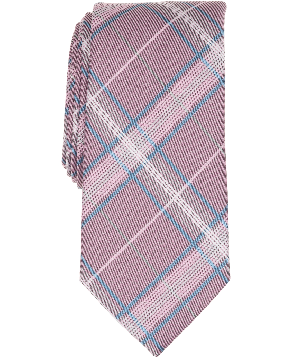 Click here for Perry Ellis Mens Legera Plaid Tie - Pink prices