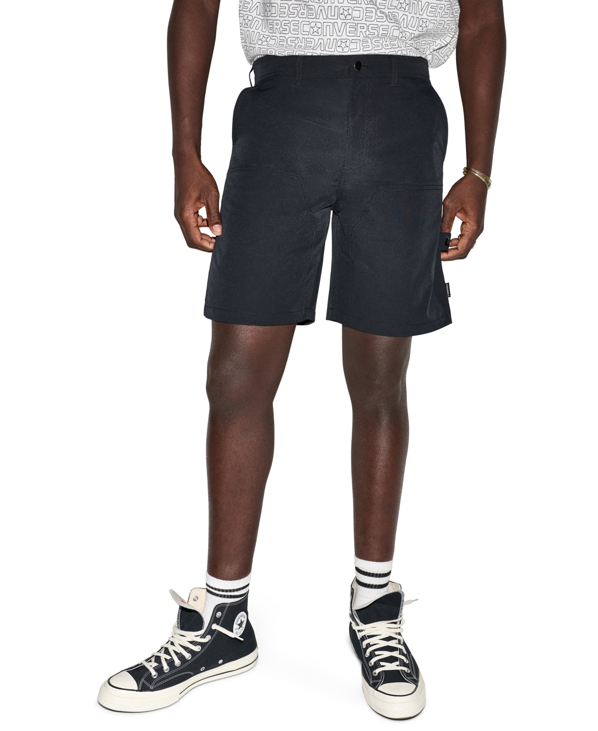 Click here for Converse Mens Regular-Fit Double Knee Shorts - Con... prices