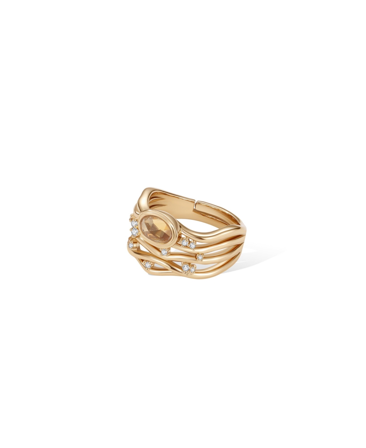 Click here for Retro Chic Twilight Ring - Gold prices