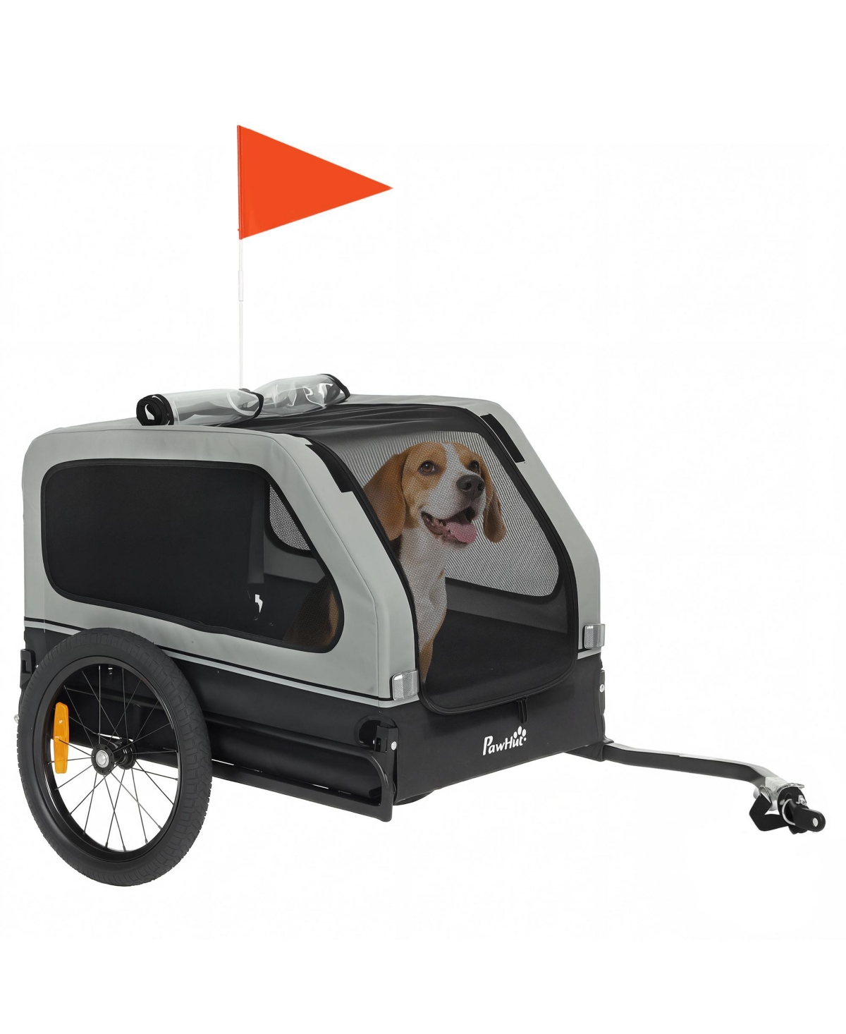Click here for PawHut Dog Bike Trailer  Dog Trailer w/ Flip-Down... prices