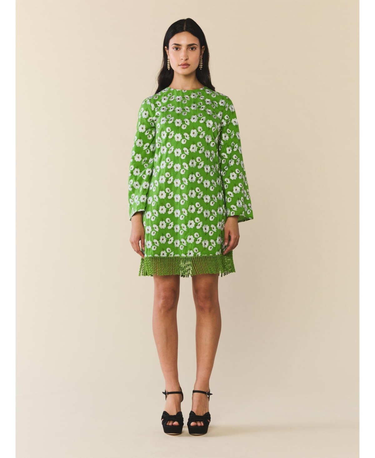 Click here for Eddy Womens Tillie Dress - Magnolia green embroide... prices