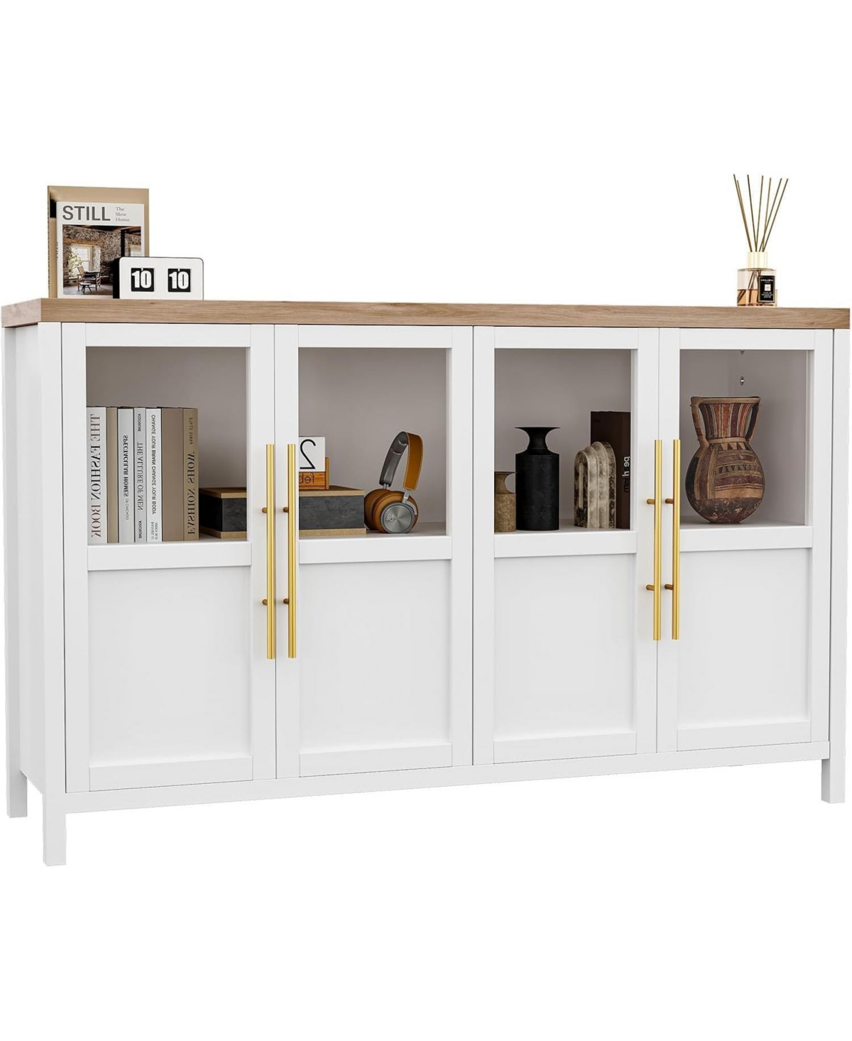 Click here for gaomon 55 Inch Sideboard Buffet Cabinet with Four... prices