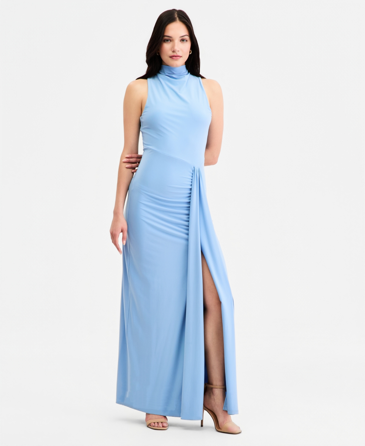 Click here for Jump Juniors Tie-Back Slit-Front Sleeveless Dress... prices