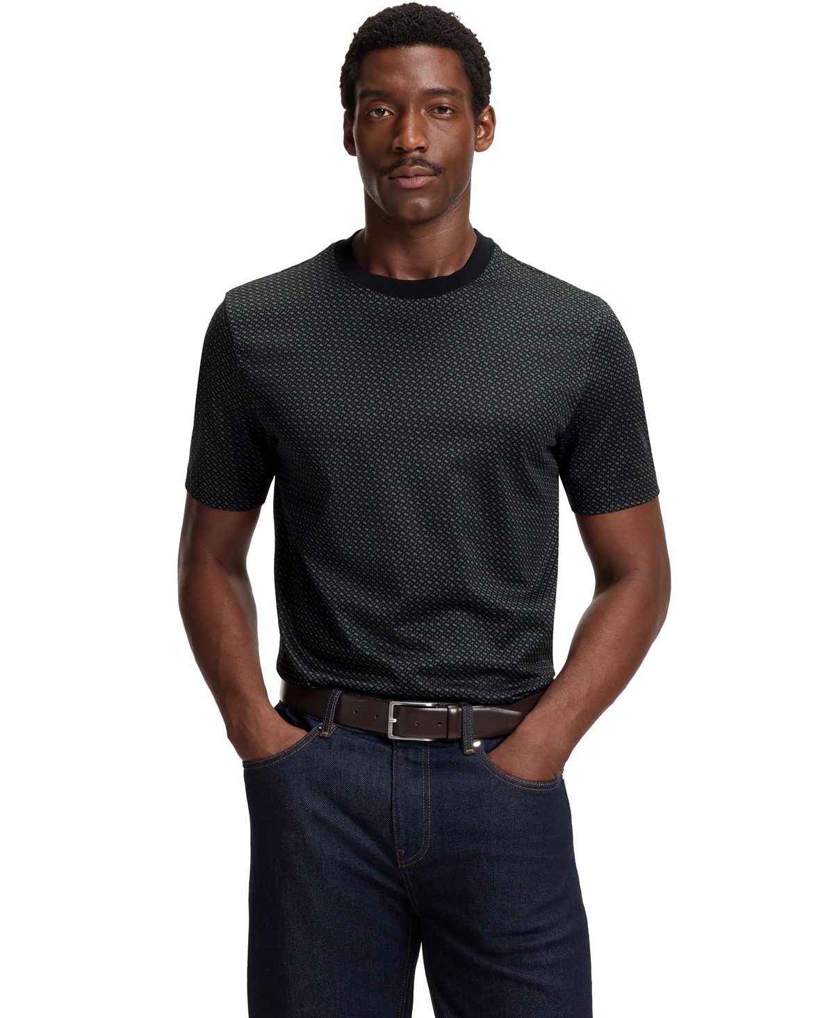Click here for Boss by Hugo Boss Mens Mercerized-Cotton Monogram... prices