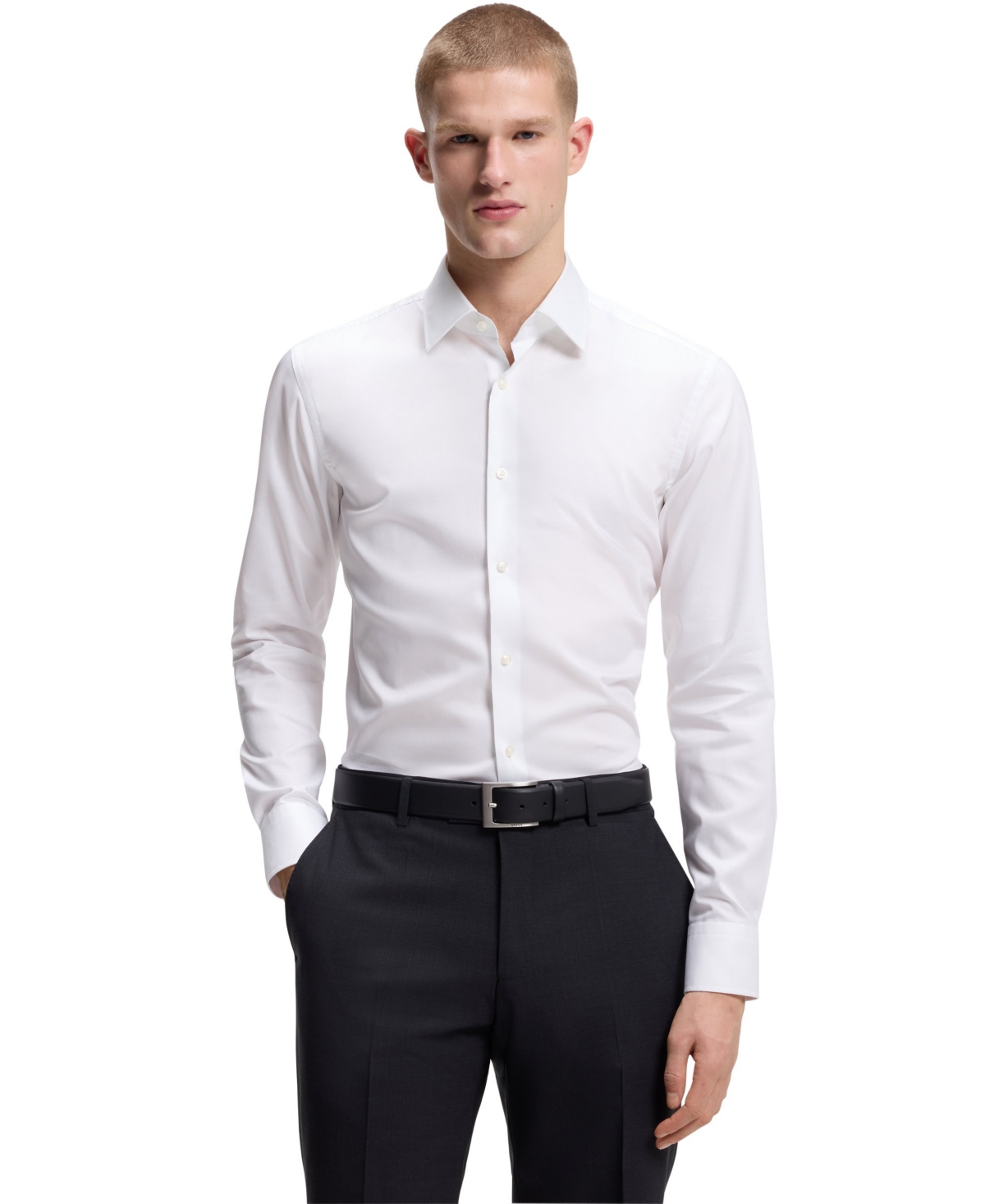 Click here for Boss by Hugo Boss Mens Easy-Iron Slim-Fit Dress Sh... prices