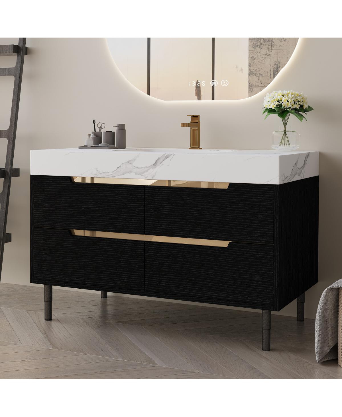 Click here for Sillysis 35.4" Modern Sintered Stone Bathroom... prices