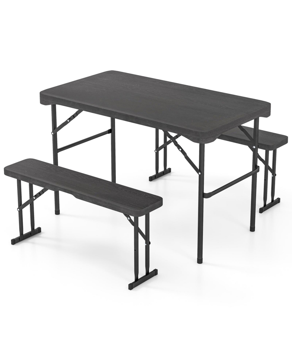 Click here for Slickblue Outdoor Folding Table and Bench Set with... prices