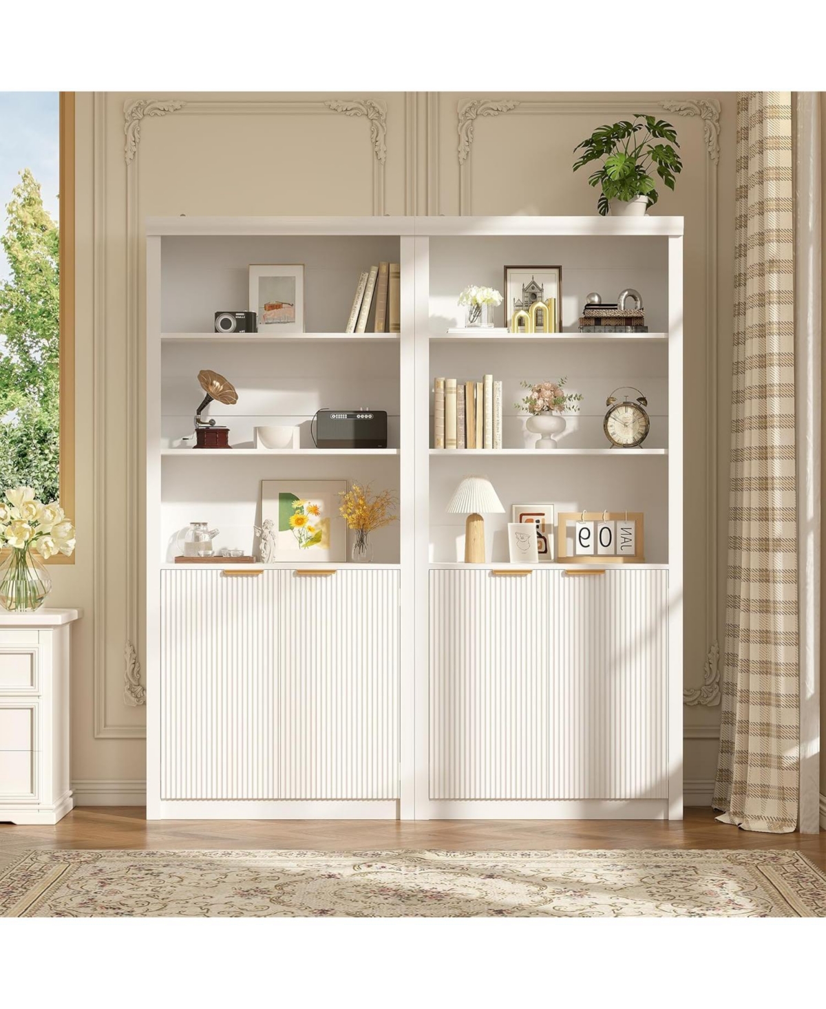 Click here for gaomon Tall Book Shelf and Bookcase  Wooden Bookca... prices