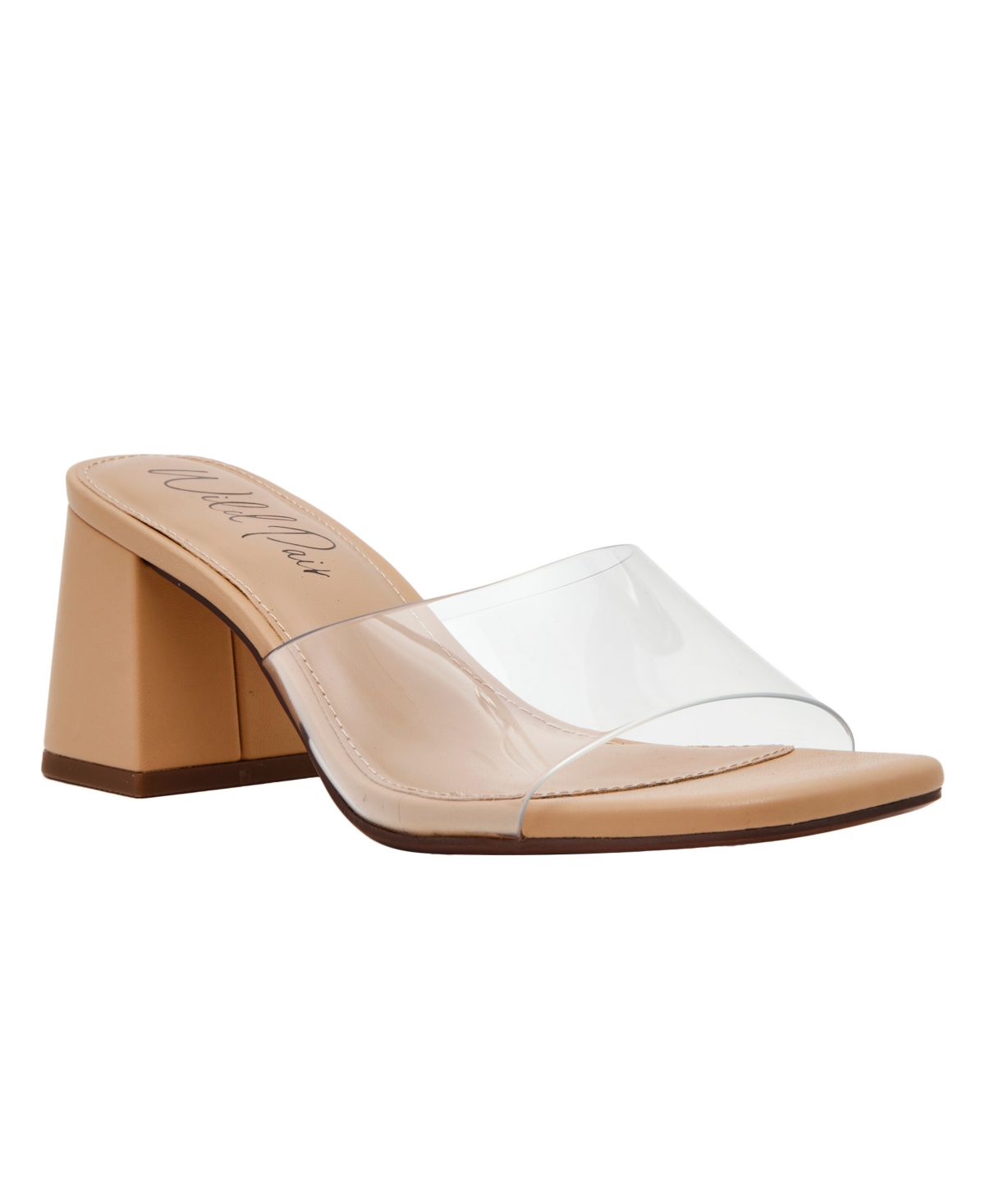 Click here for Wild Pair Womens Piillar Slip-On Block Sandals  Ma... prices