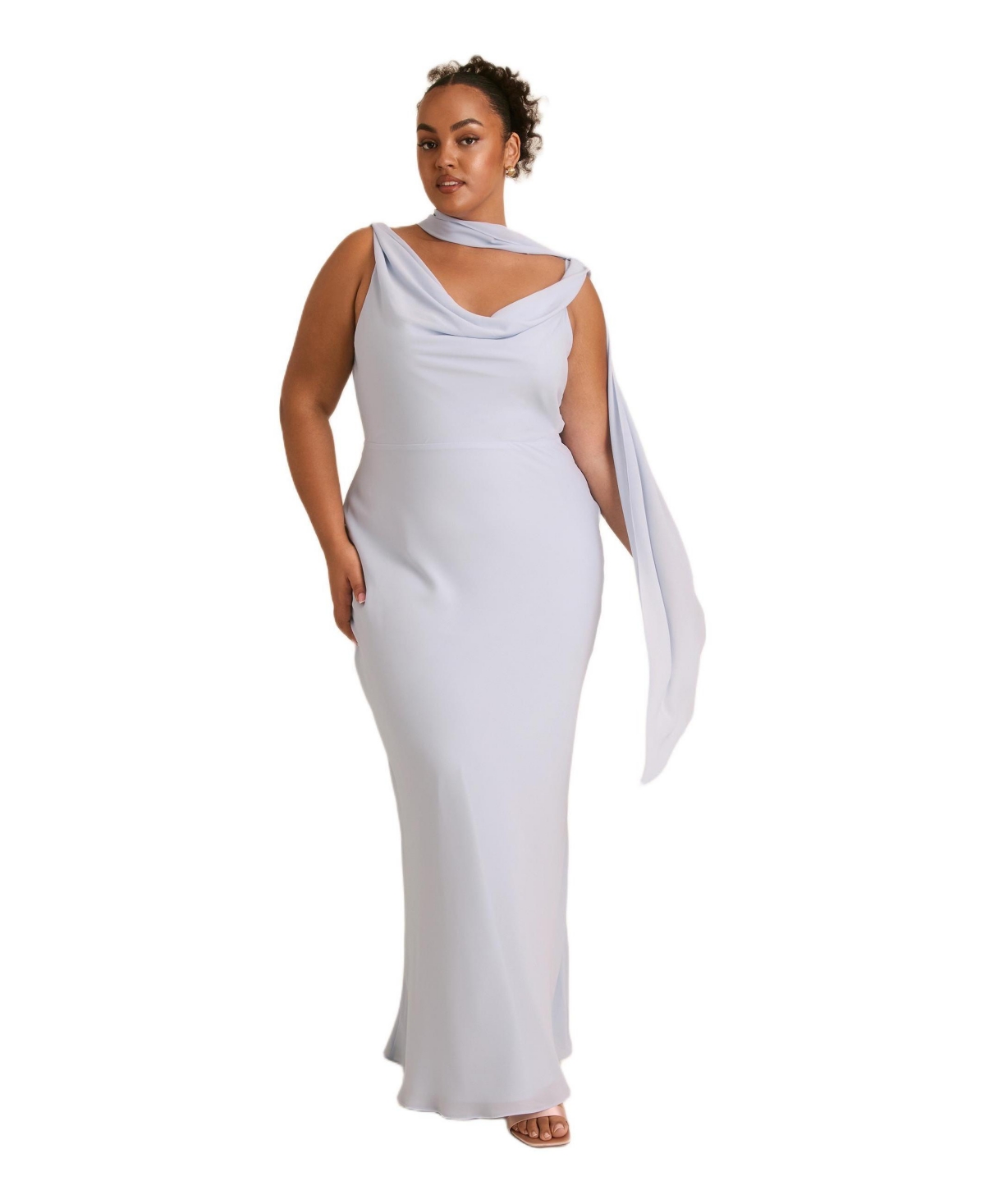 Click here for Six Stories Womens Plunge Cowl Chiffon Bridesmaid... prices