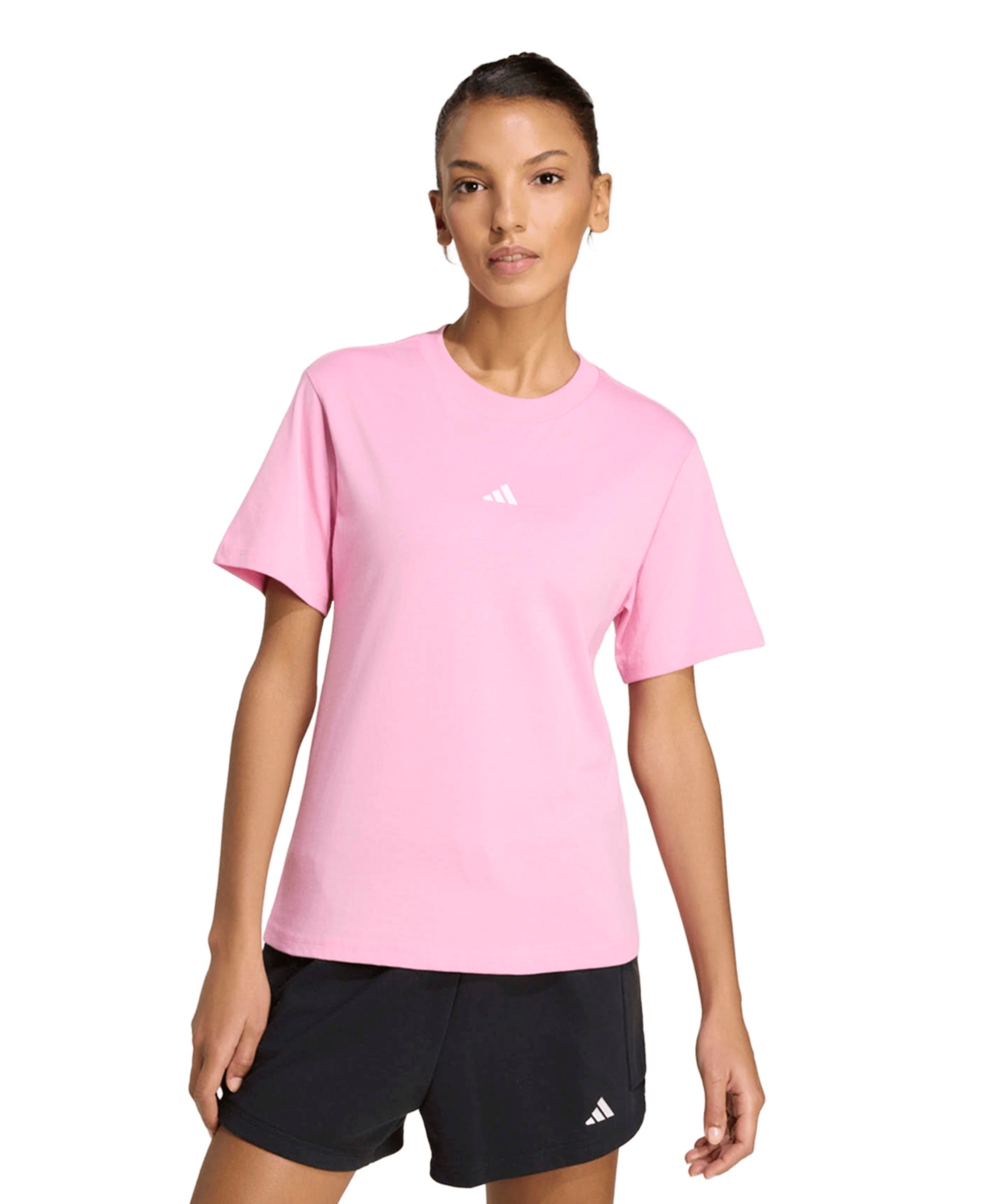 Click here for adidas Womens Short-Sleeve Cotton Crewneck Logo T-... prices