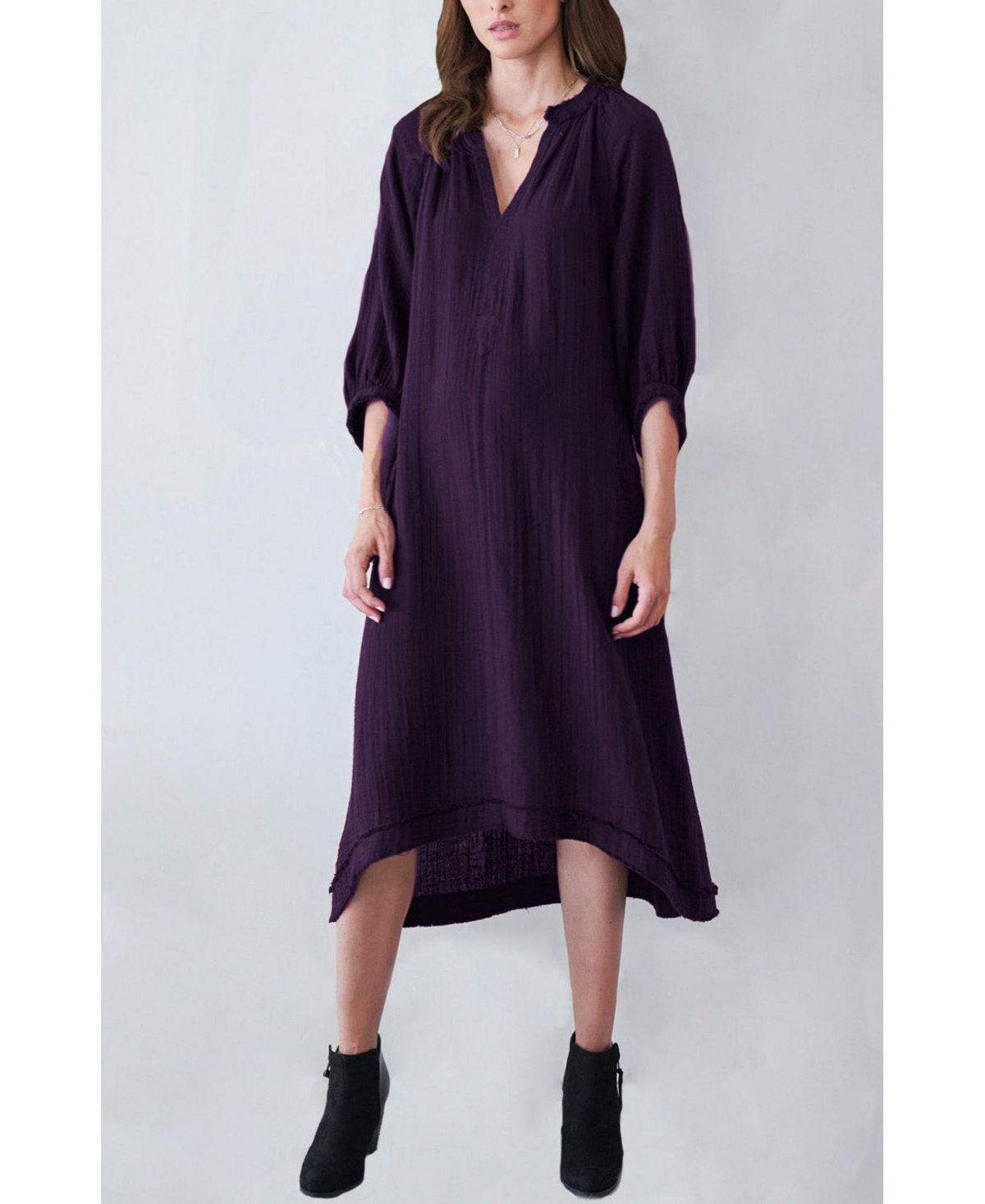 Click here for Ocean+Main Plus Size Ocean+Main Gauze Dress with P... prices