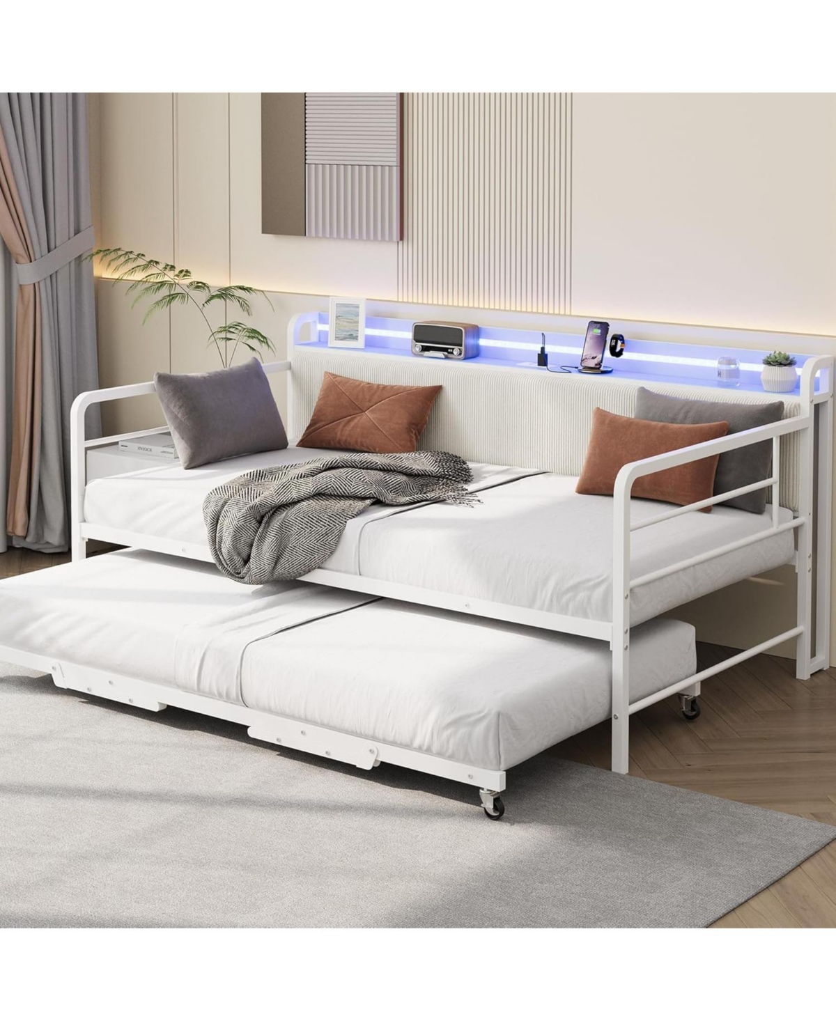 Click here for gaomon Daybed with Trundle Bed  Twin Bed Frame wit... prices