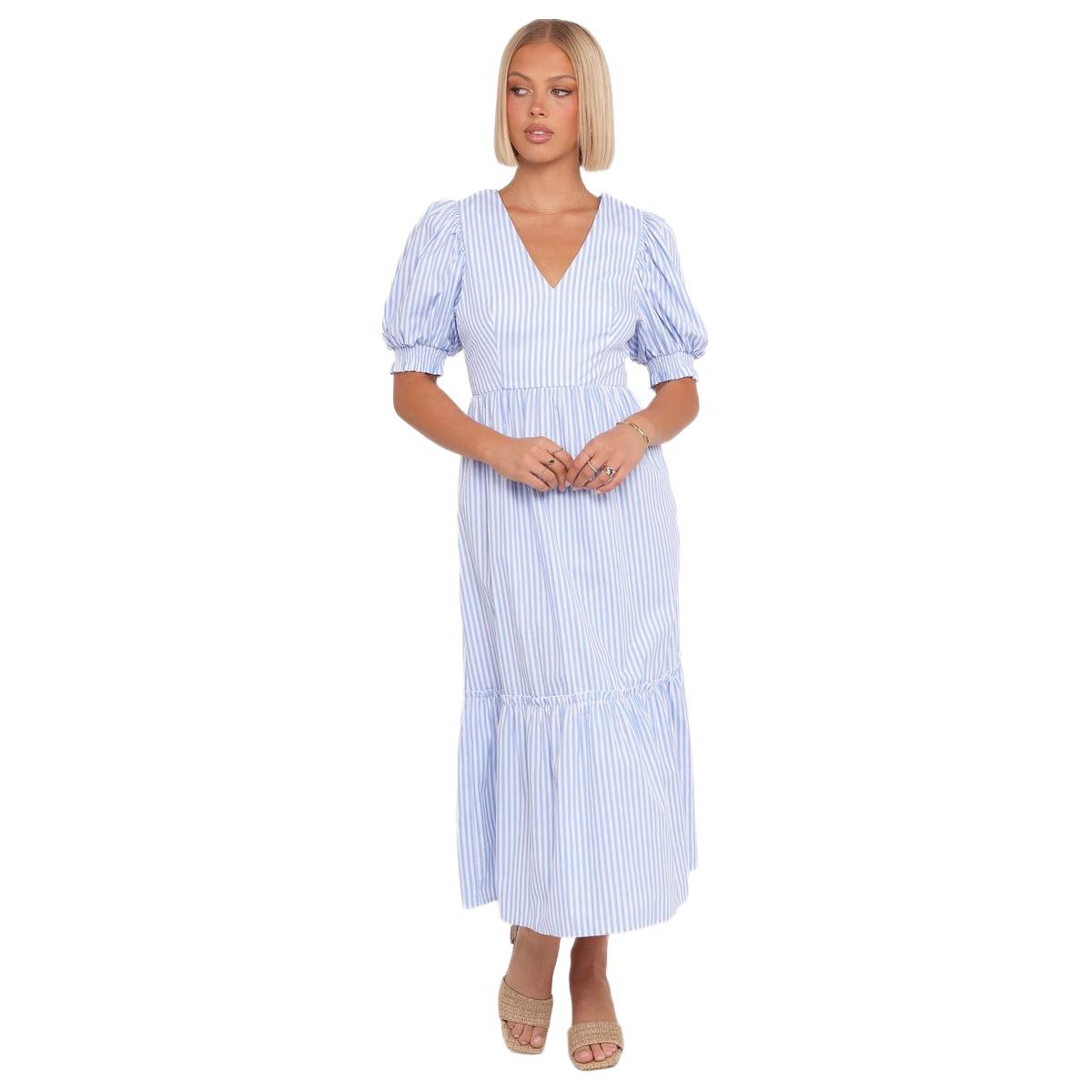 Click here for Petal and Pup Womens Steele Puff Sleeve Midi Dress... prices