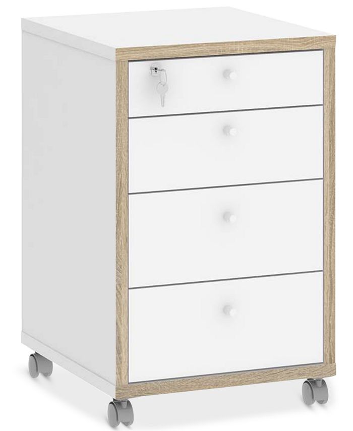 Tvilum Reneer 4 Drawer Mobile Cabinet, Quick Ship - Macy's