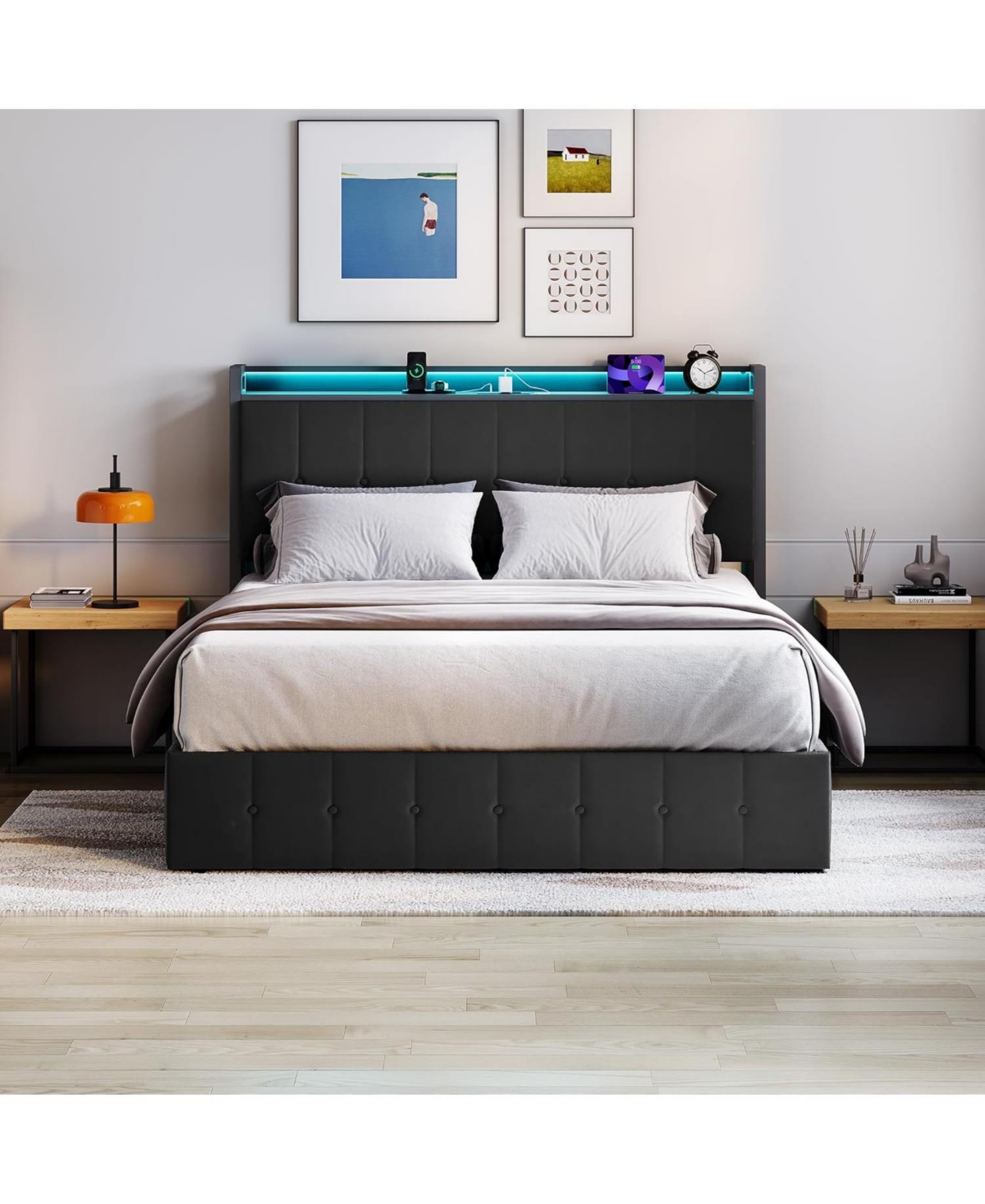 Click here for gaomon Full Lift Up Storage Upholstered Bed Frame... prices