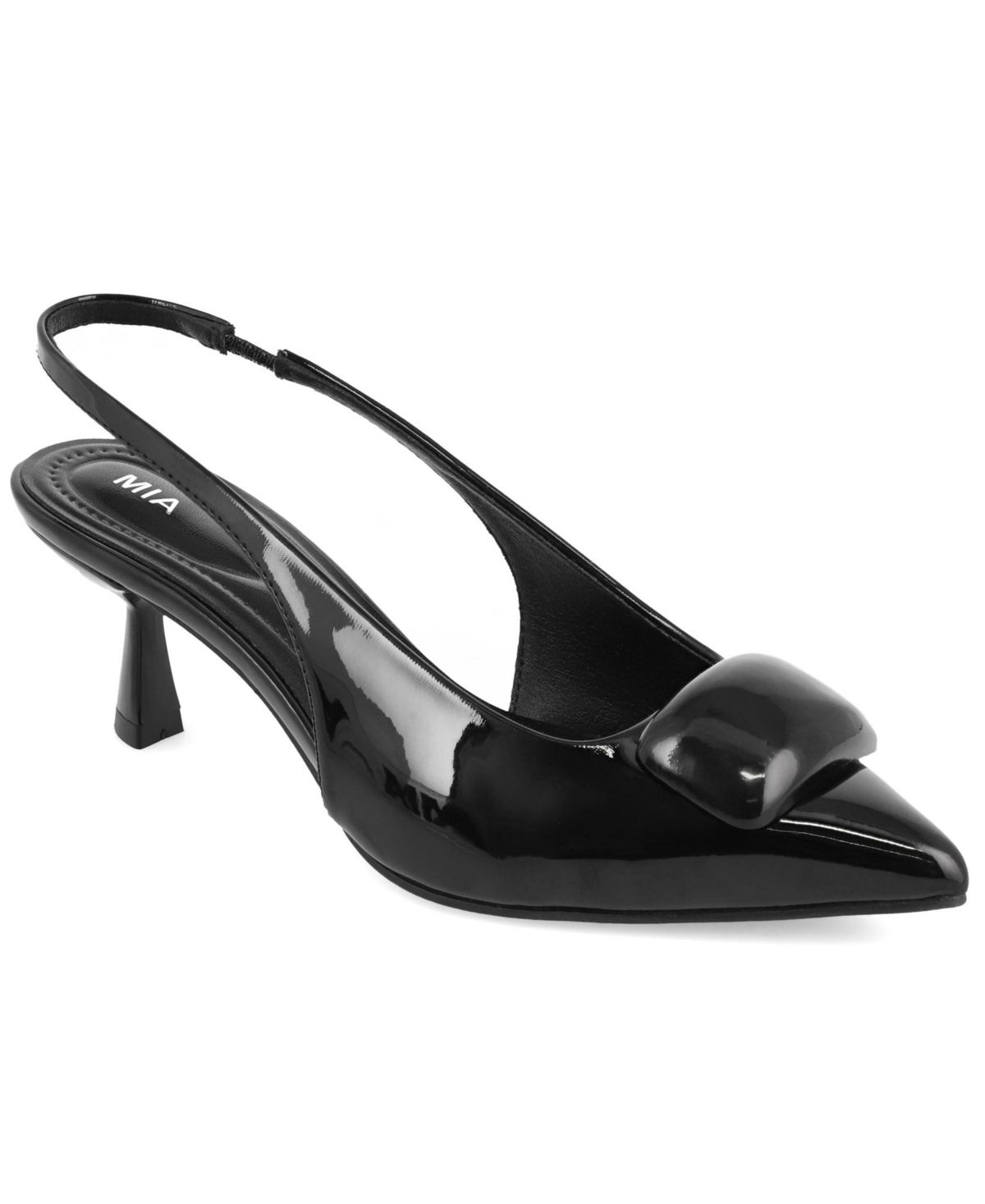 Click here for Mia Womens Nena Slingback Pointed Toe Pumps - Blac... prices