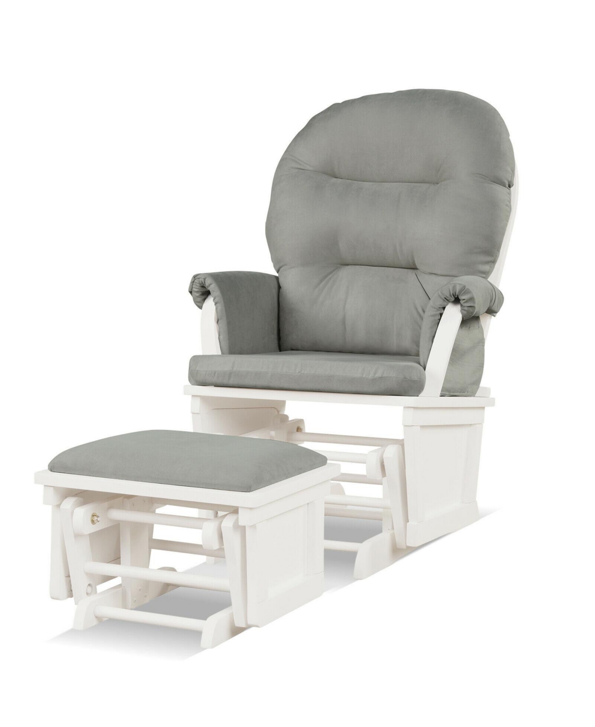 Click here for Gymax Wood Glider and Ottoman Cushion Set Baby Nur... prices