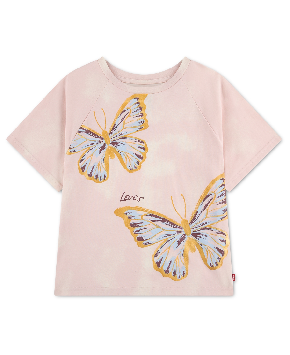 Click here for Levis Girls 7-16 Raglan Oversized Short-Sleeve Gra... prices