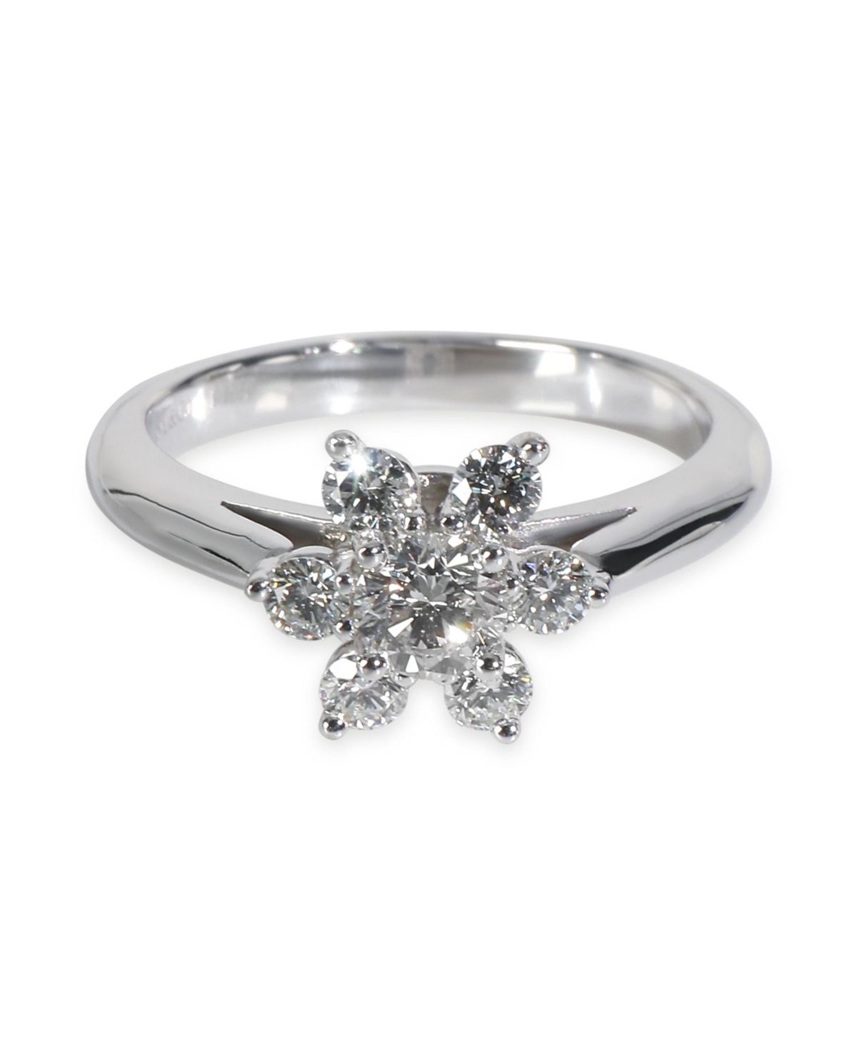 Click here for Pre-Owned Tiffany & Co Platinum Diamond Flower Rin... prices