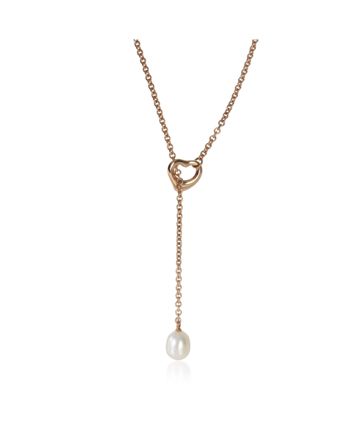 Click here for Pre-Owned Tiffany & Co Rose Gold Pearl Elsa Perett... prices