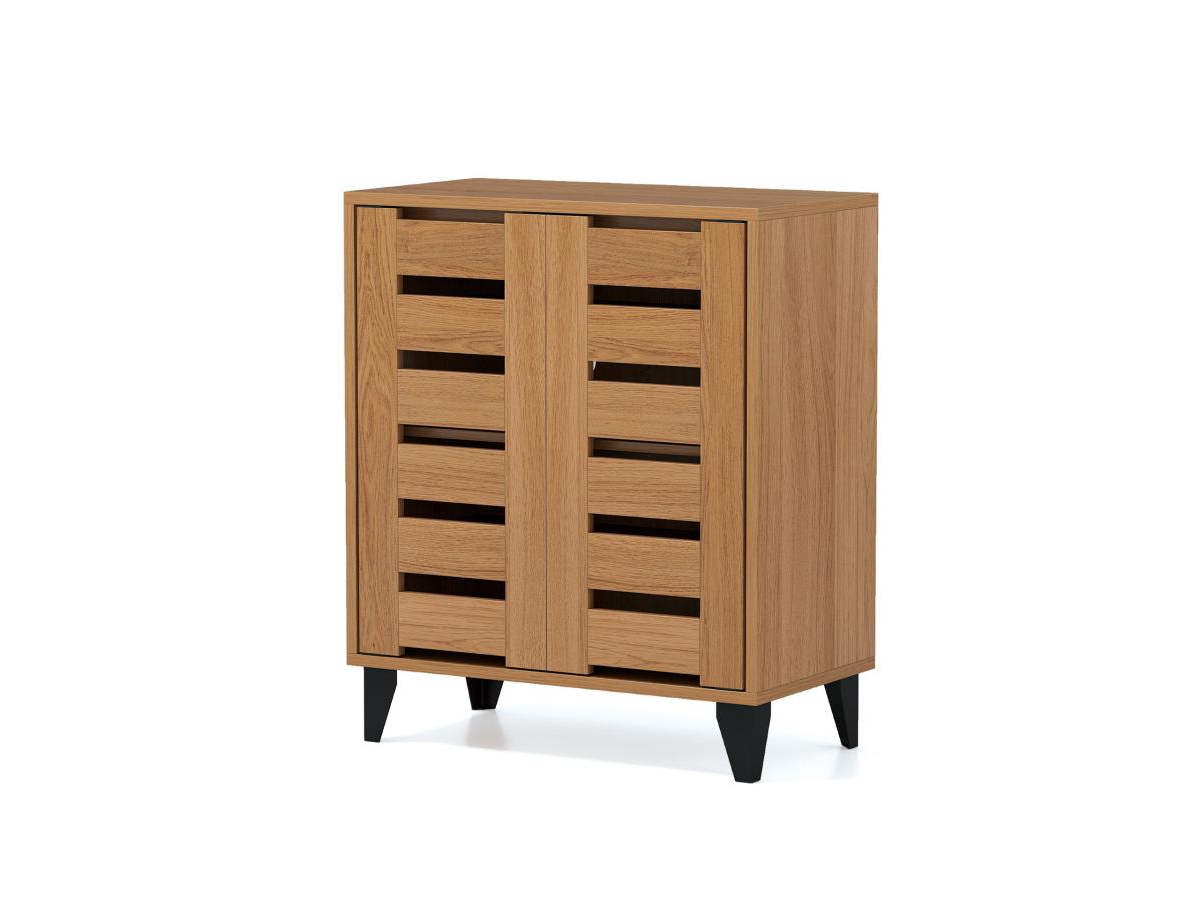 Click here for Slickblue 4-Tier Farmhouse Shoe Cabinet with Louve... prices