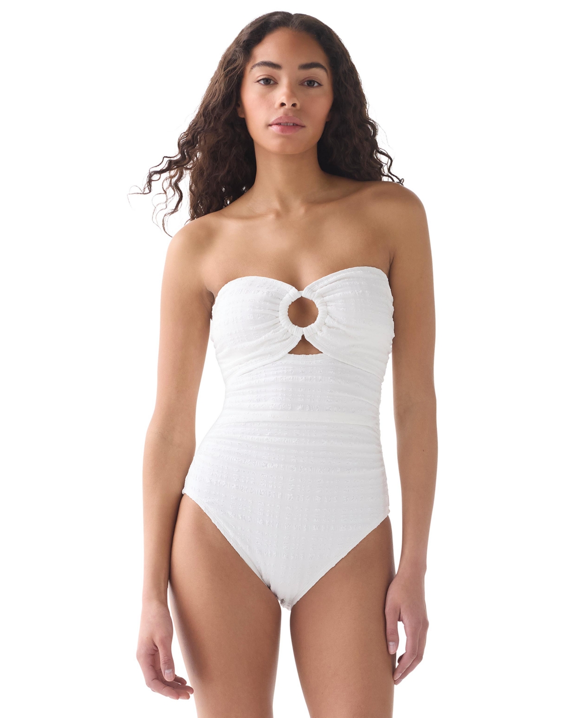 Click here for kate spade new york Womens Bandeau Neck One-Piece... prices