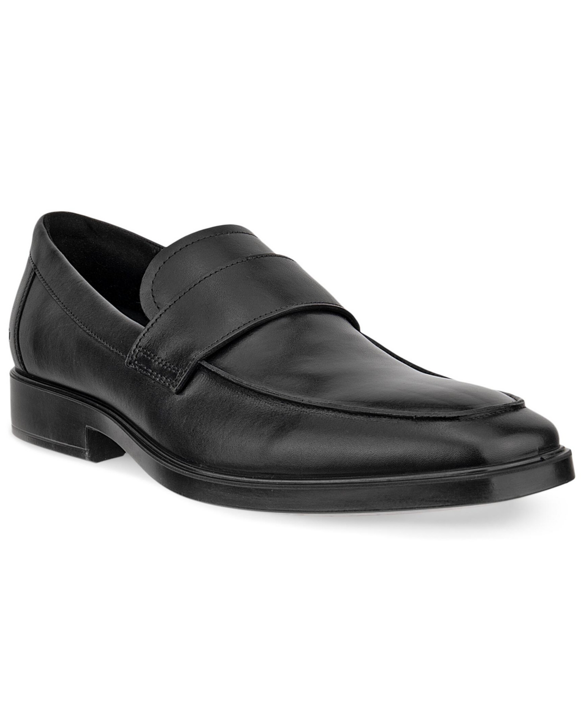 Click here for Ecco Mens Slip-on Penny Strap Loafers - Black prices