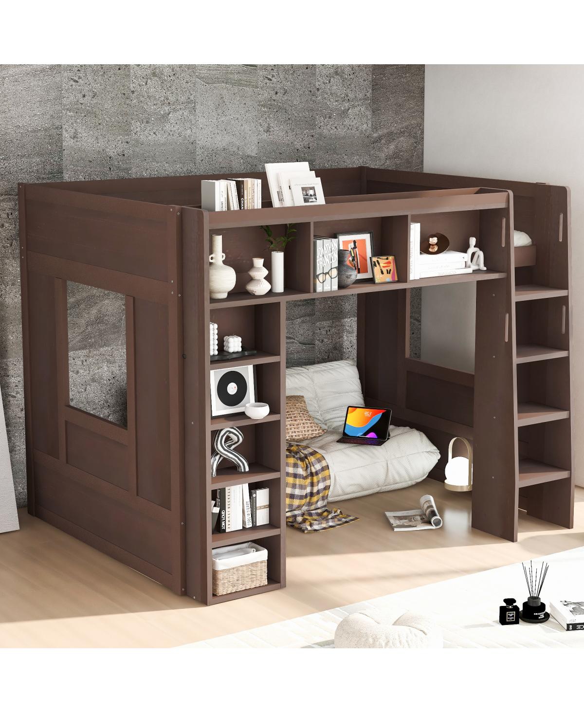 Click here for Streamdale Furniture Queen Size Wooden Loft Bed wi... prices