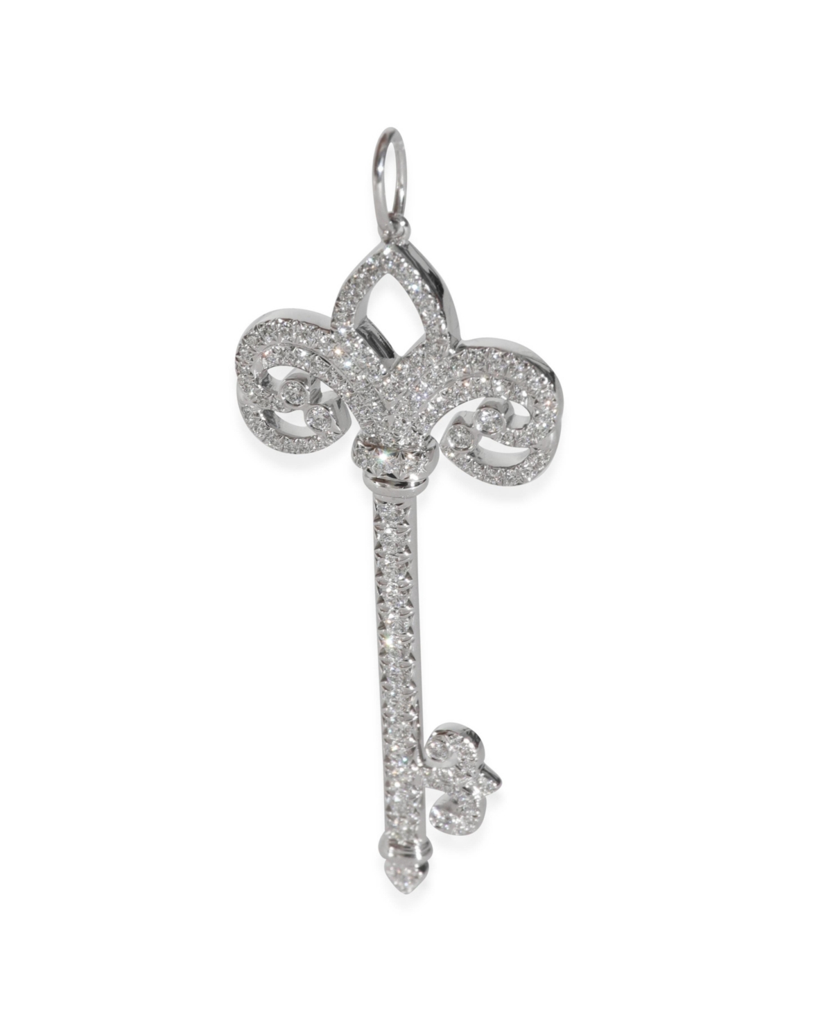 Click here for Pre-Owned Tiffany & Co Fluer de Lis Diamond Key Pe... prices