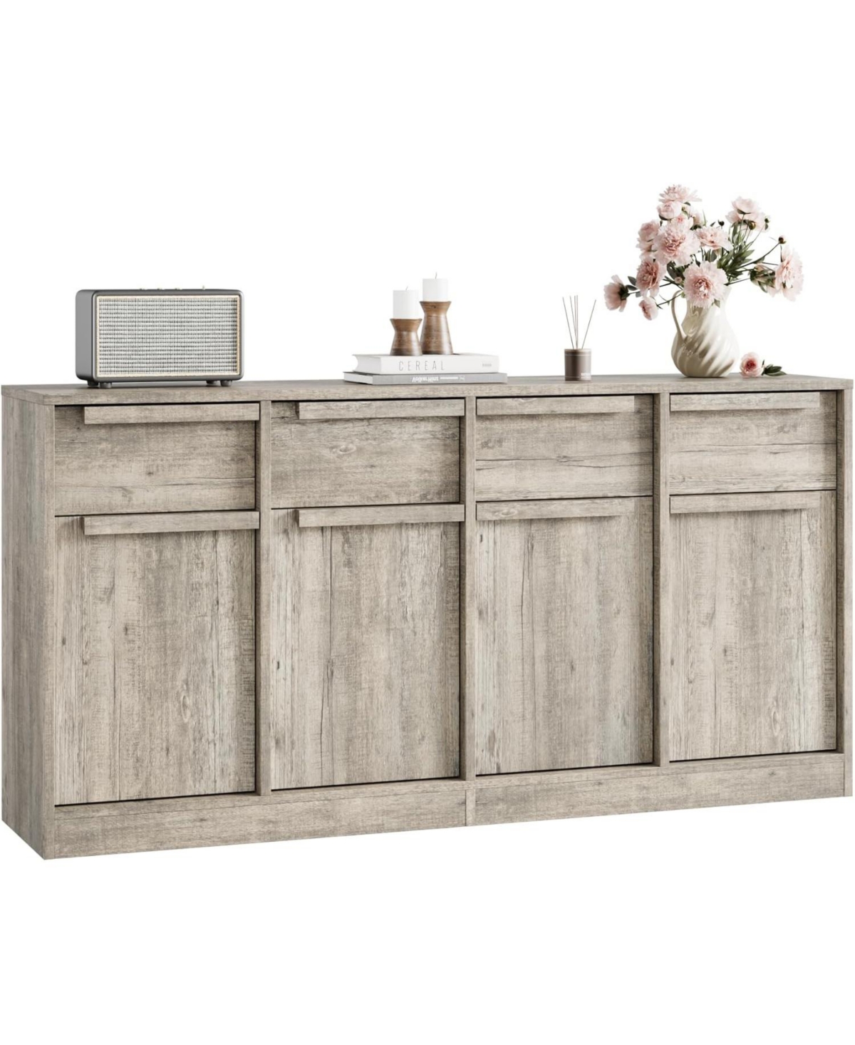 Click here for gaomon Sideboard Buffet Cabinet with 4 Drawers  La... prices