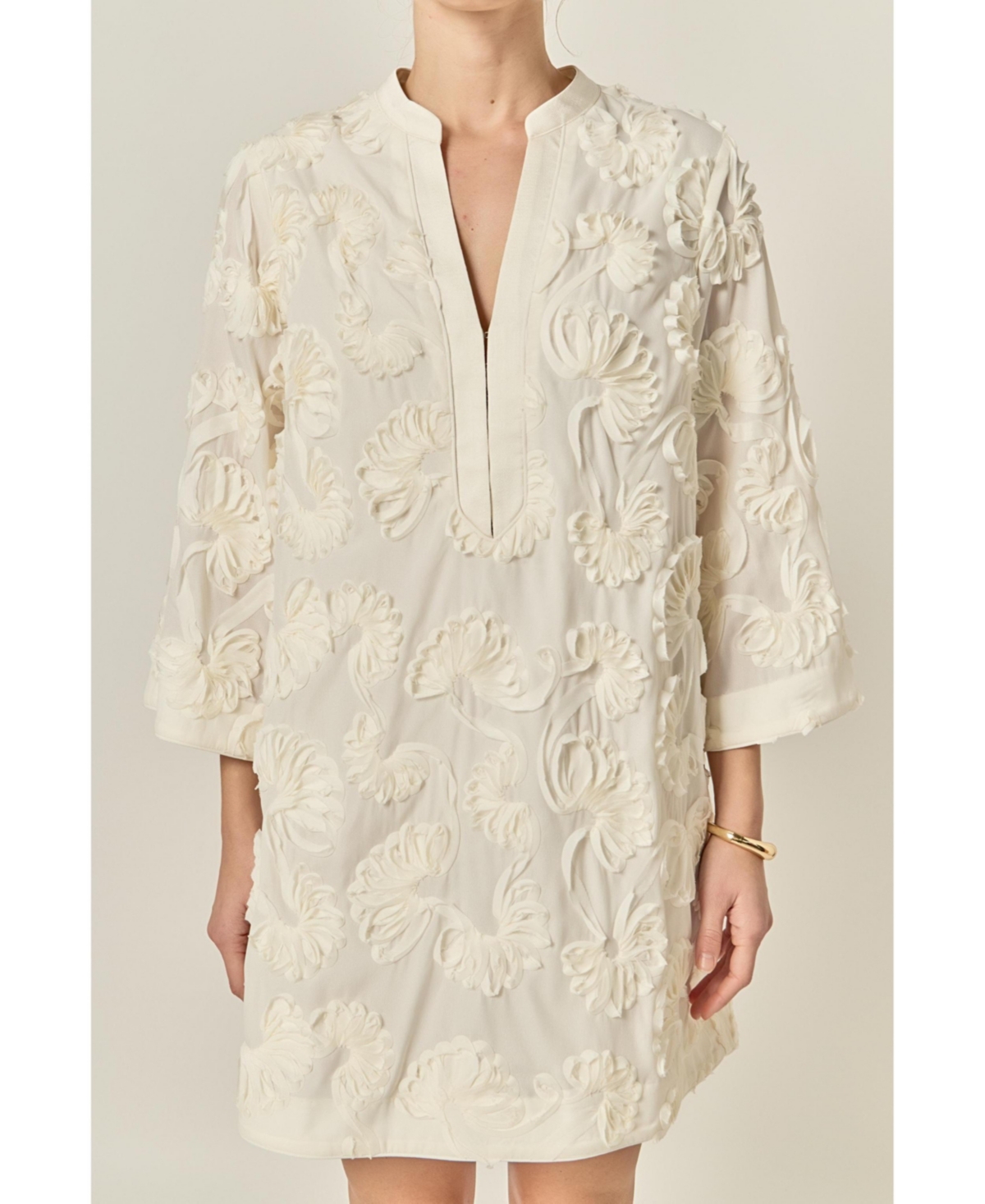 Click here for English Factory Oasis High Neck Lace Detailed Midi... prices