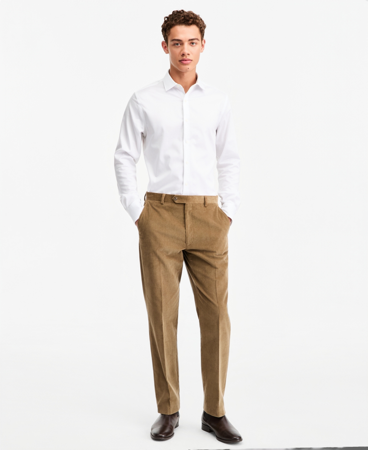 Click here for Tommy Hilfiger Mens Modern-Fit Solid Corduroy Pant... prices