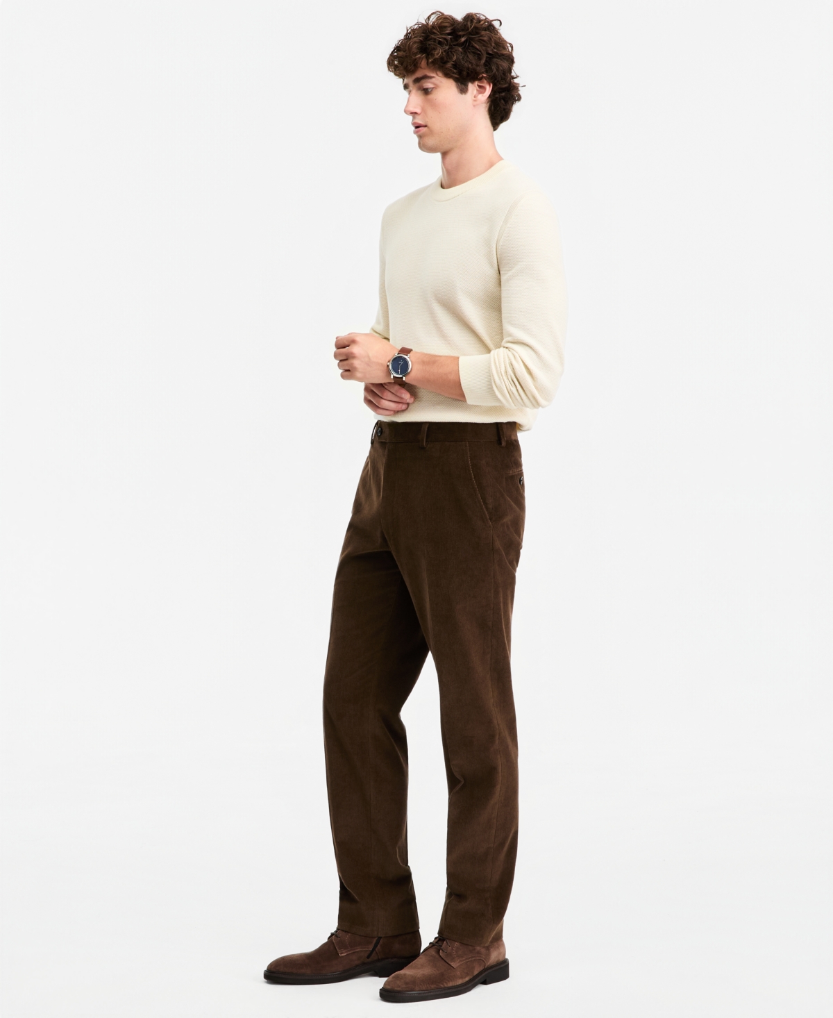 Click here for Tommy Hilfiger Mens Modern-Fit Solid Corduroy Pant... prices
