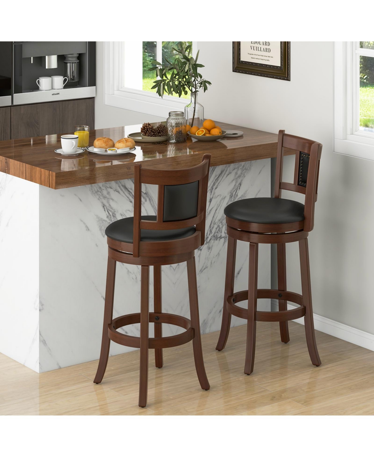 Click here for sumyeg Set of 2 25.5/30.5 Inch Upholstered Bar Sto... prices
