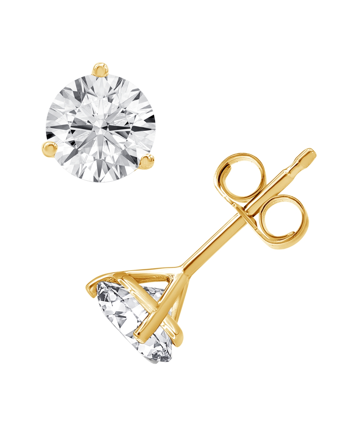 Click here for Macys Lab Grown Diamond Stud Earrings (1 ct. t.w.)... prices