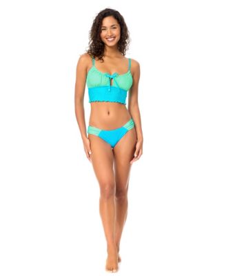 Click here for Raisins Womens Wildflower Scoop Neck Swim Bikini T... prices