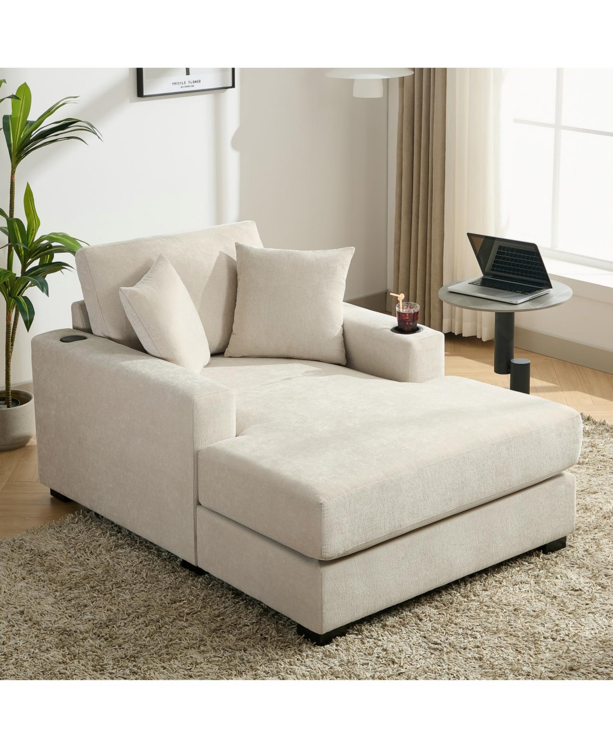 Click here for Streamdale Furniture Oversized Chaise Lounger with... prices