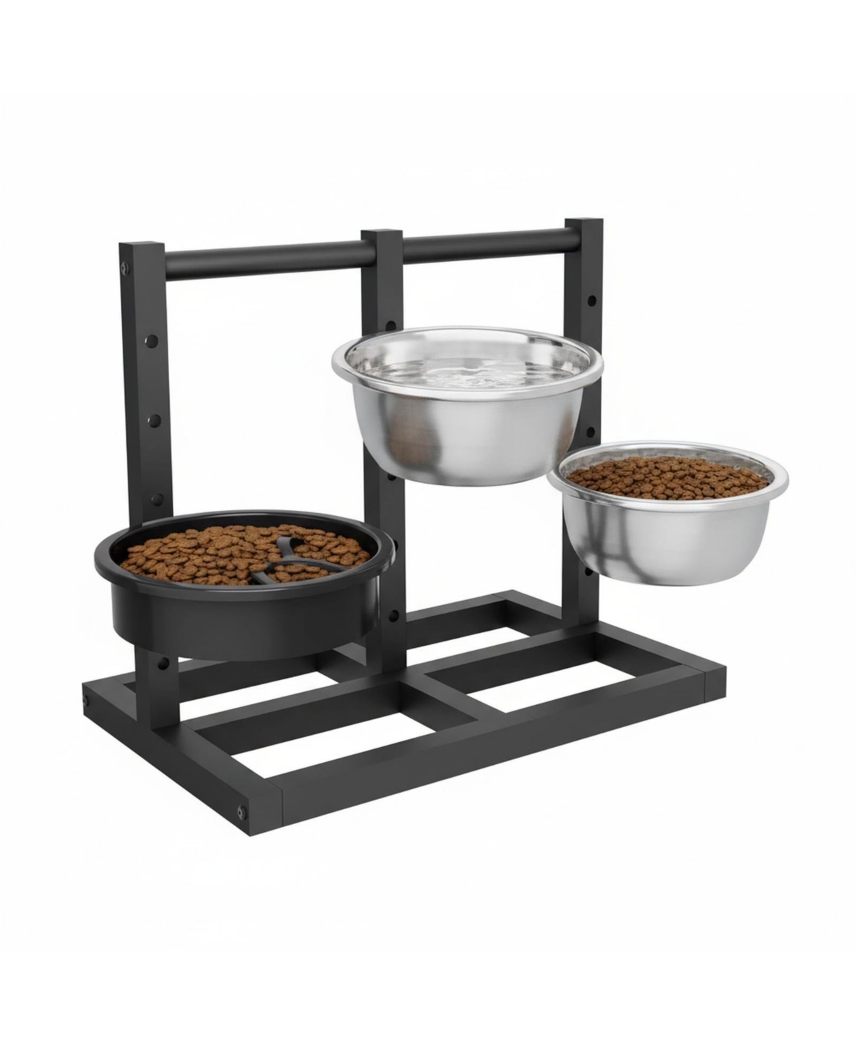 Click here for Aronkl Dual Sided Elevated Dog Stand 5 Adjustable... prices