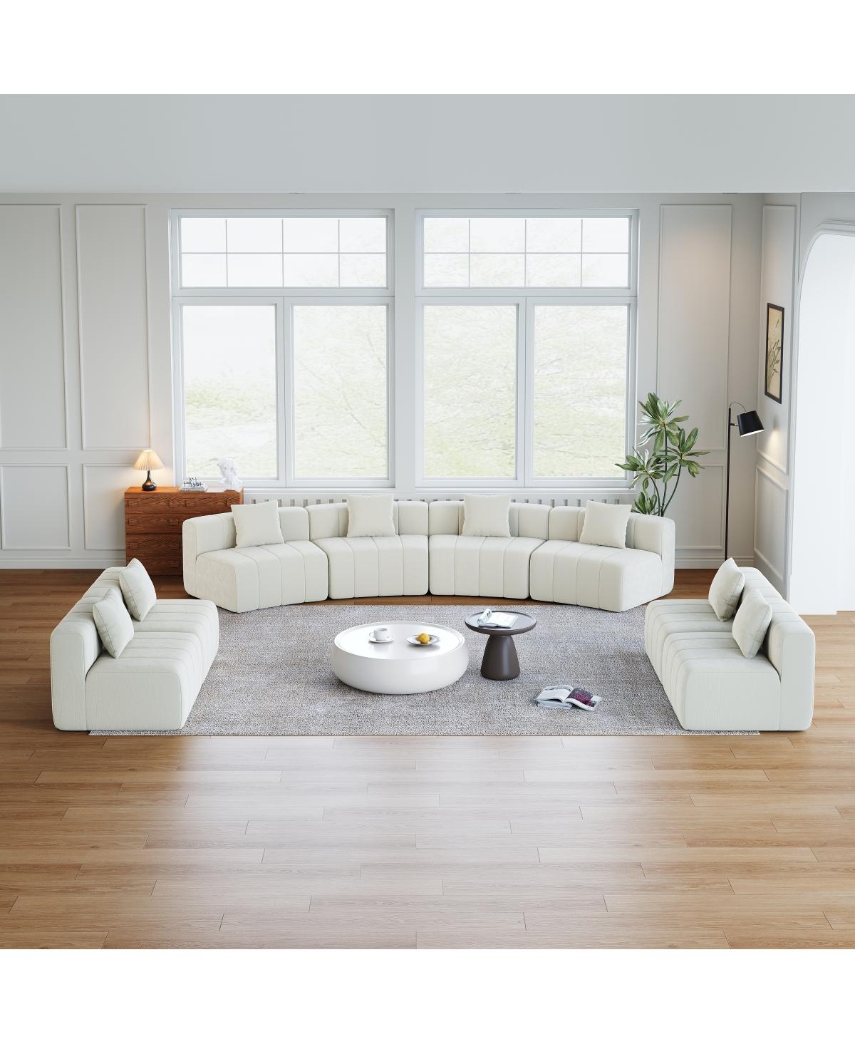 Click here for Streamdale Furniture Streamdale Chenille Curved Se... prices